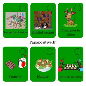 Cartes activités et routines (téléchargement gratuit) - Papa positive