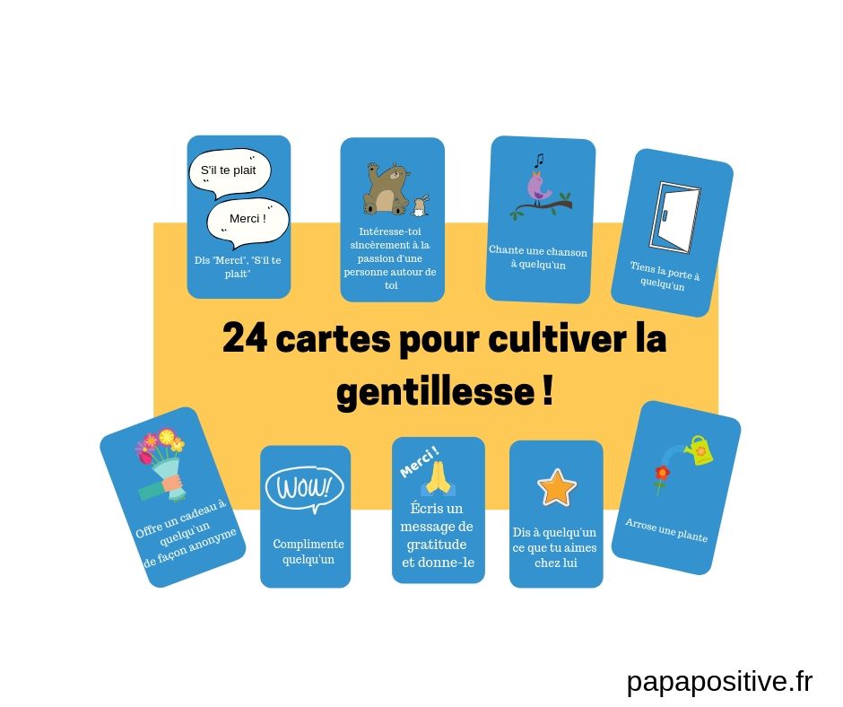 24 cartes pour cultiver la gentillesse ! (téléchargement gratuit ...