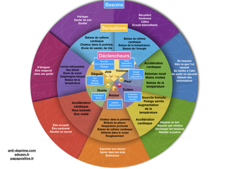 Outil pour accompagner les émotions des enfants - Papa positive