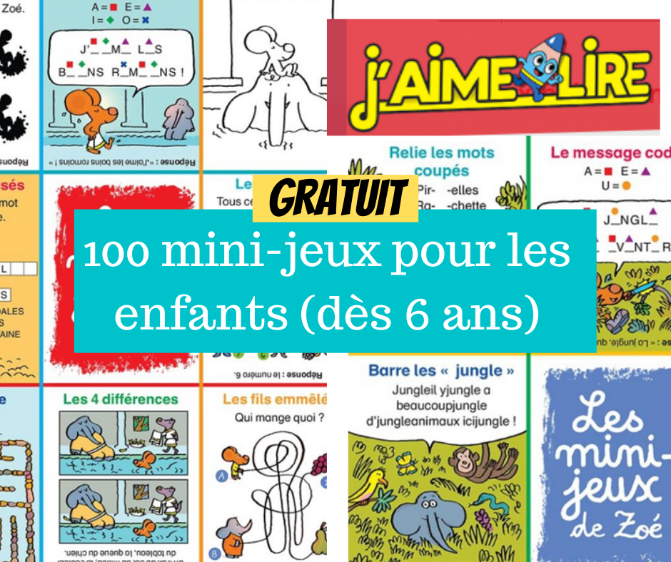 100 mini-jeux pour les enfants (dès 6 ans) - Papa positive