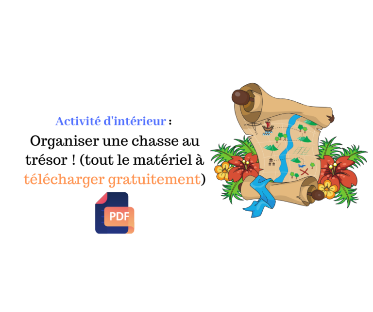 Activité d'intérieur : chasse au trésor ! (tout le matériel à ...