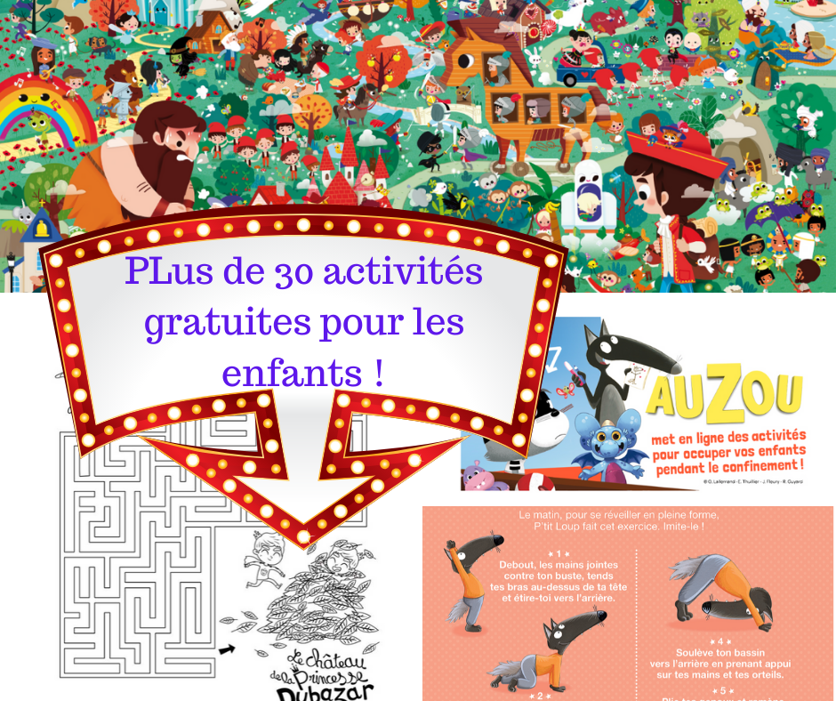 Plus de 30 activités gratuites proposées par Auzou ! - Papa positive