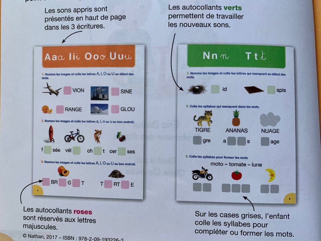 "Regarde, je lis !" Un cahier de syllabes pour apprendre à lire - Papa ...