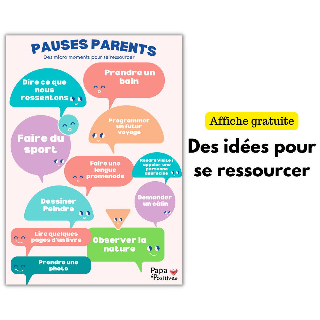 Des micro moments pour se ressourcer (affiche pour les parents) - Papa ...