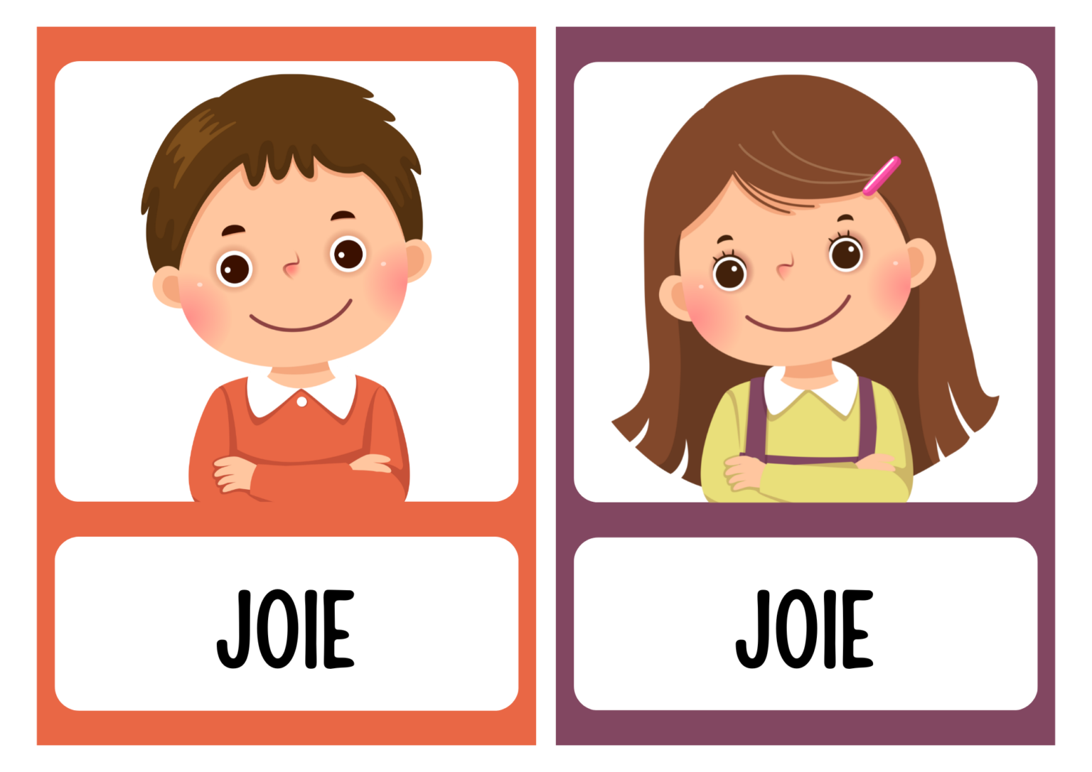 Flashcards émotions - Papa positive