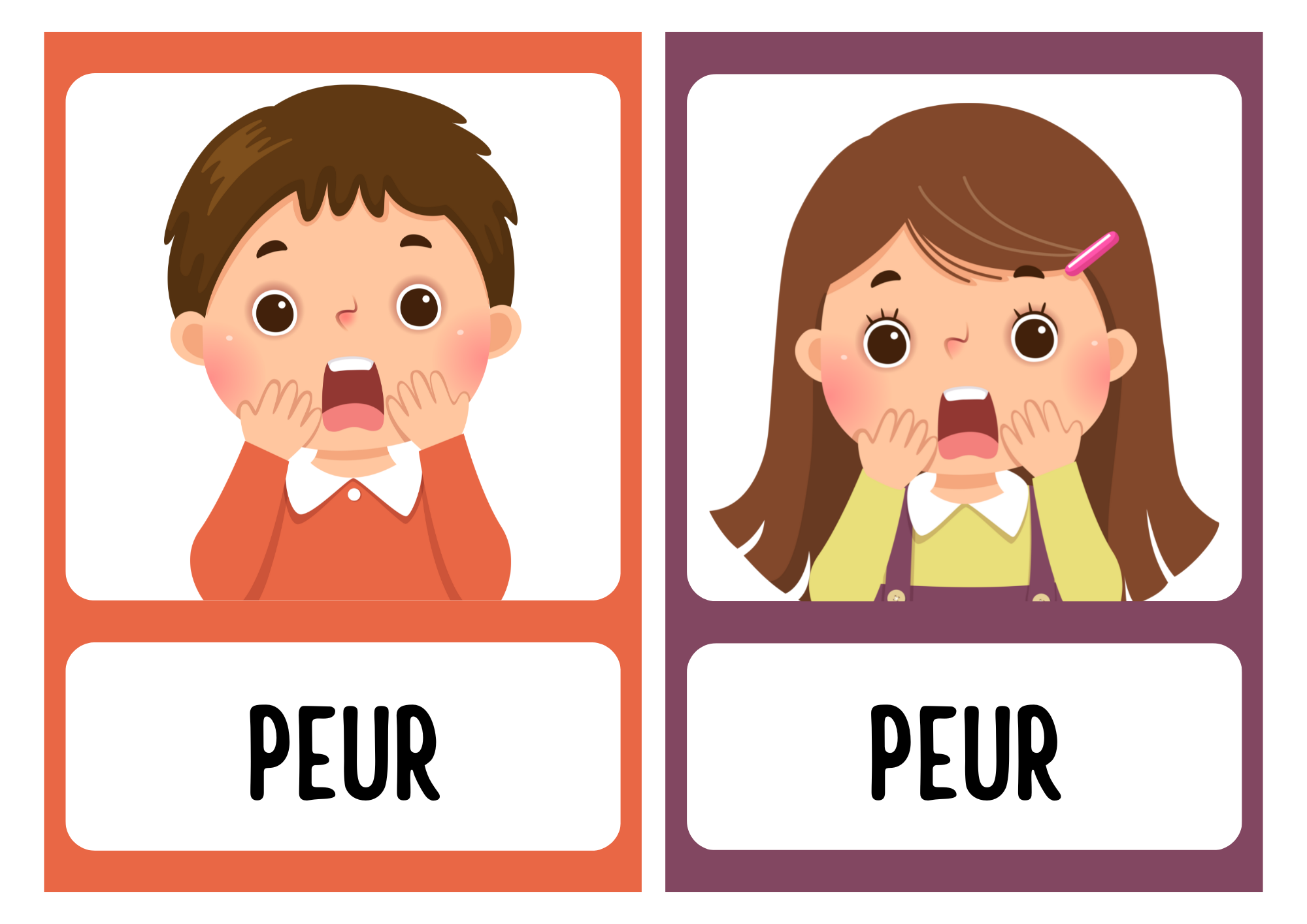 Flashcards émotions - Papa positive