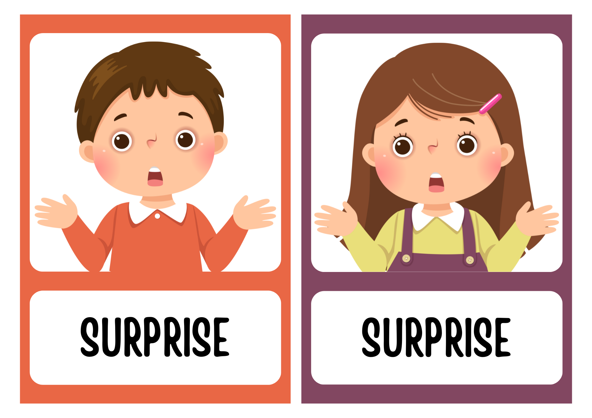 Flashcards émotions - Papa positive