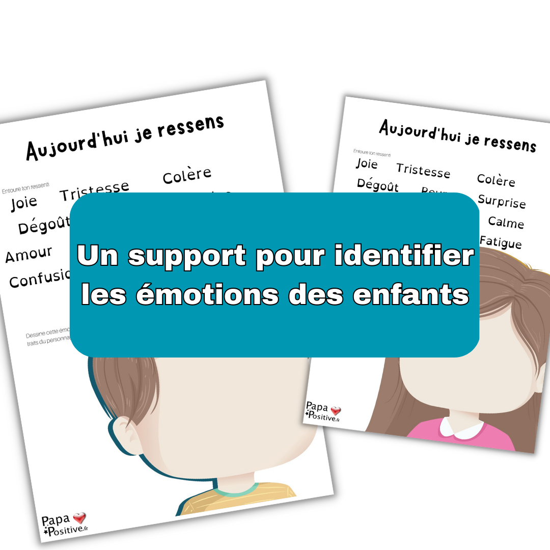 Une affiche pour identifier et exprimer les émotions - Papa positive