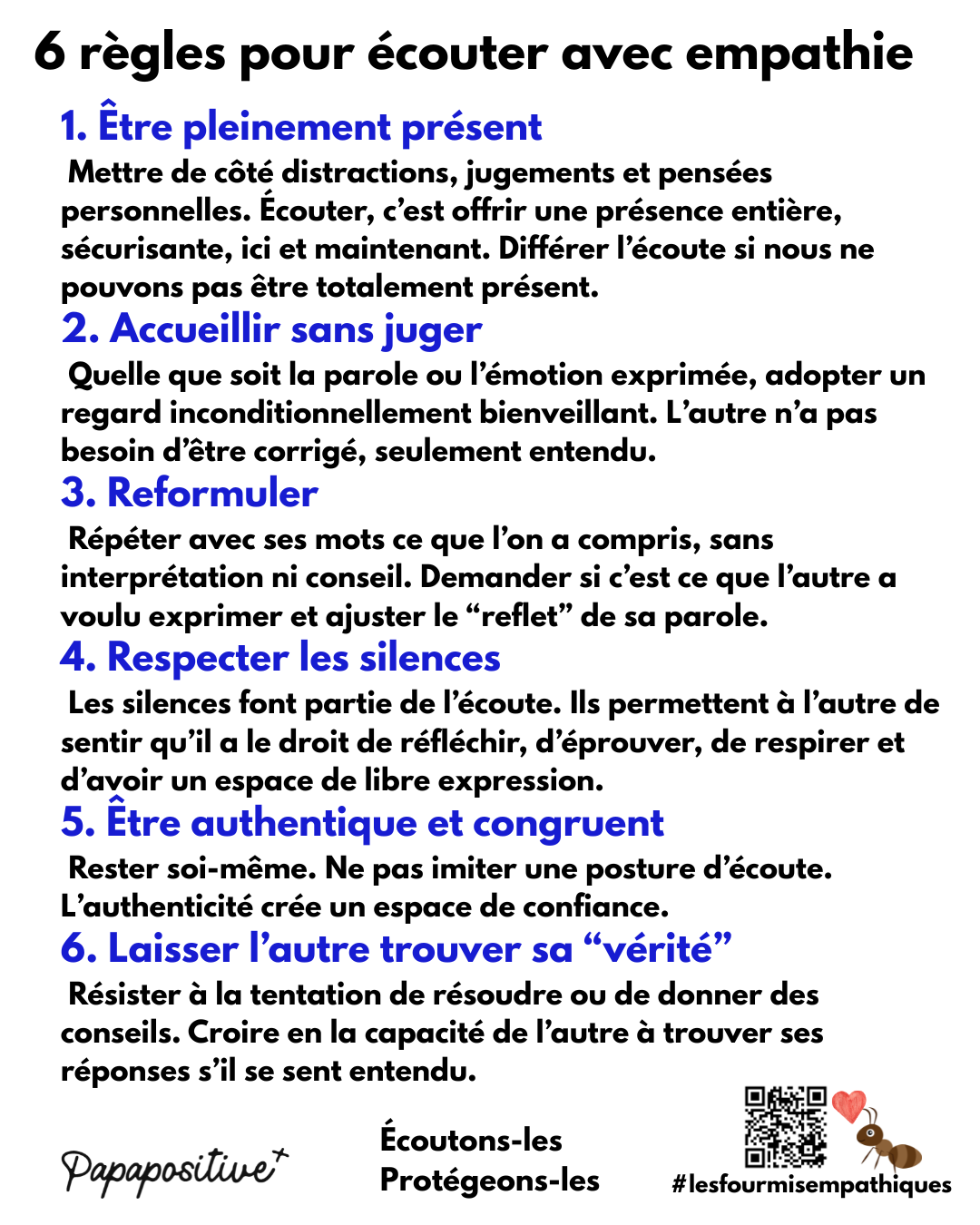 6 règles pour écouter avec empathie - Papa positive