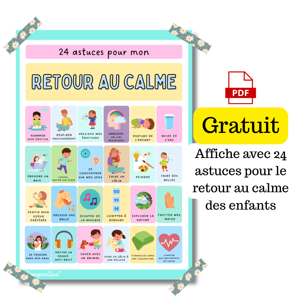 24 astuces pour le retour au calme des enfants - Papa positive