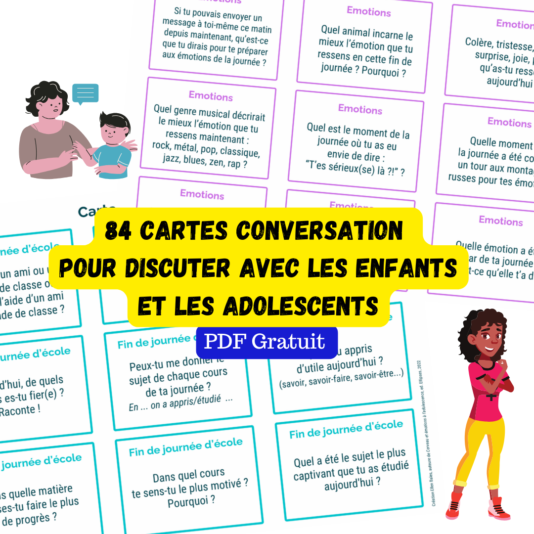 84 cartes pour discuter avec les enfants et les adolescents (et réguler ...
