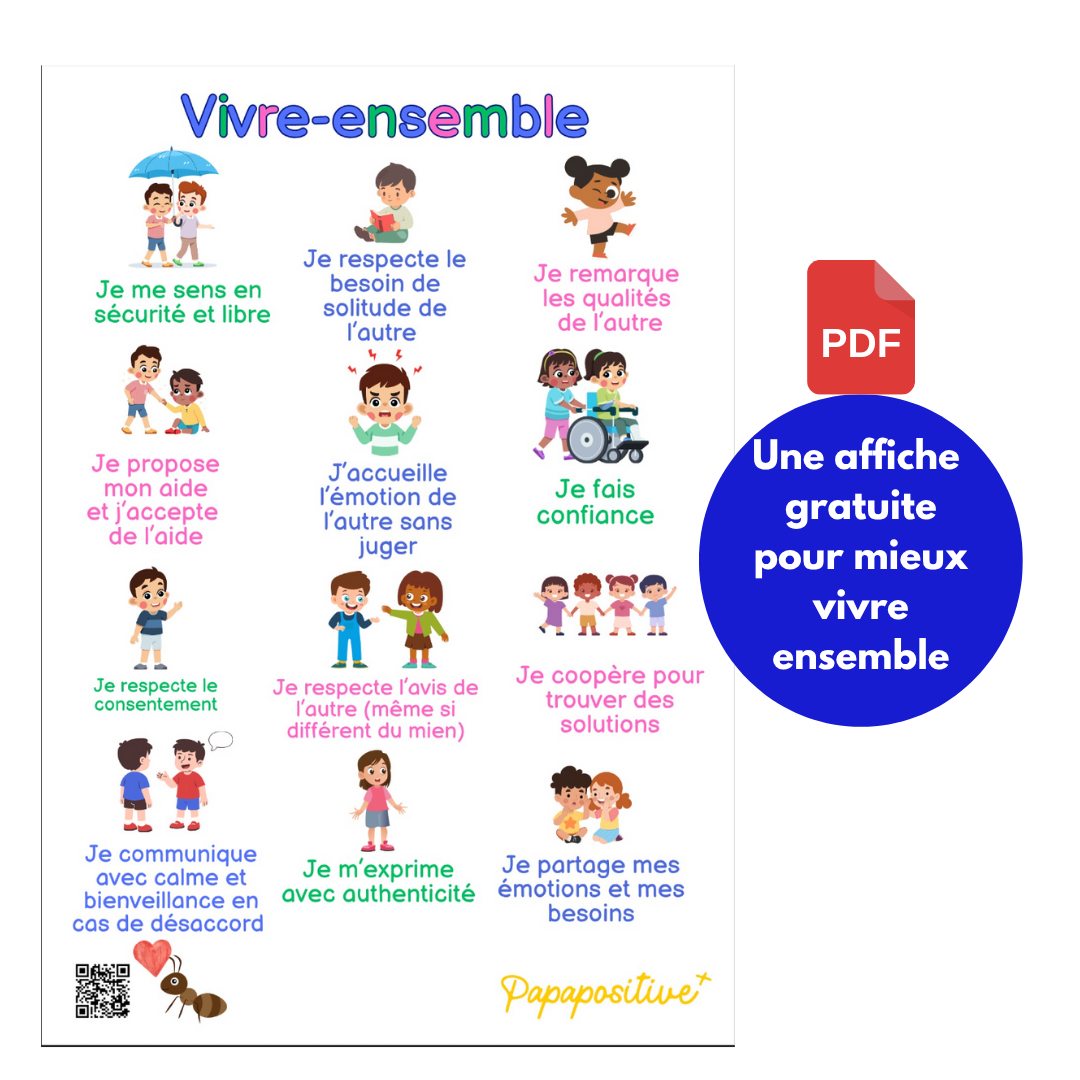 L'affiche du vivre-ensemble - Papa positive