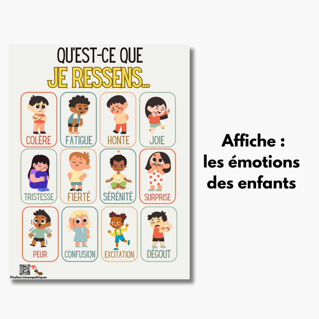 Affiche gratuite pour aider les enfants à exprimer leurs émotions ...