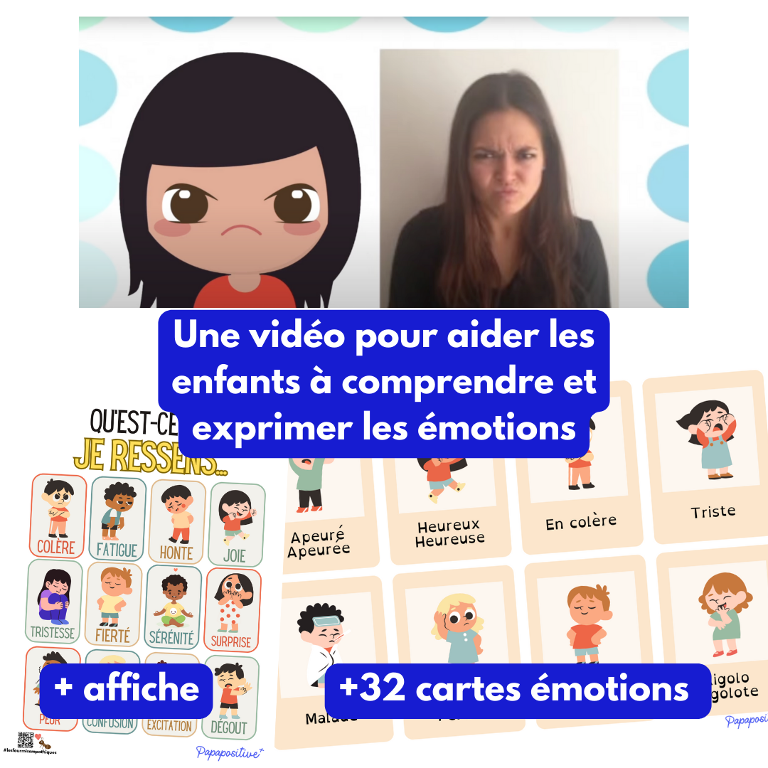 Une vidéo pour aider les enfants à comprendre et exprimer les émotions - Papa positive